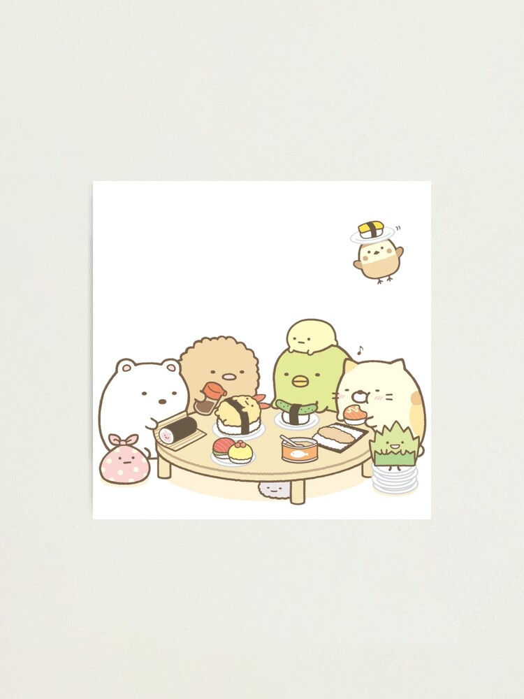 "Sumikko Gurashi - All Characters Having Dinner" Photographic Print for ...