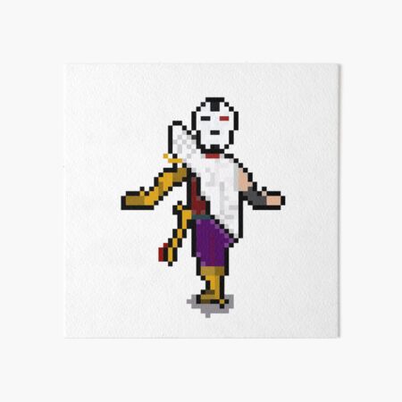 "jhin pixel art" Art Board Print by ibraouillusdz | Redbubble
