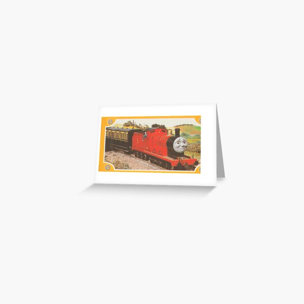 "Thomas the Tank Engine Vintage Stamp - James" Greeting Card for Sale ...