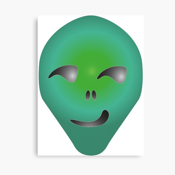 Alien Emoji Canvas Prints | Redbubble