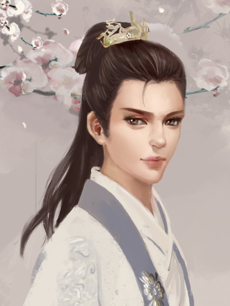 "Handsome Ancient Chinese Prince Illustration" Sticker by LadyMystiq ...