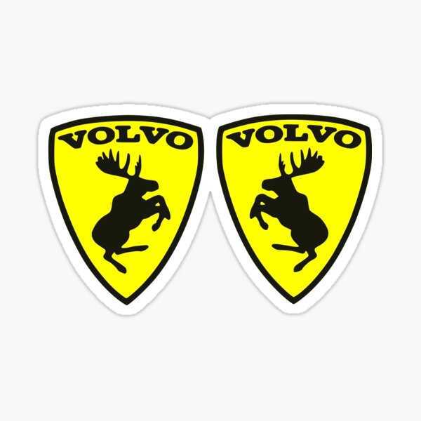 "Volvo Prancing Moose Sticker" Sticker by RBFox | Redbubble