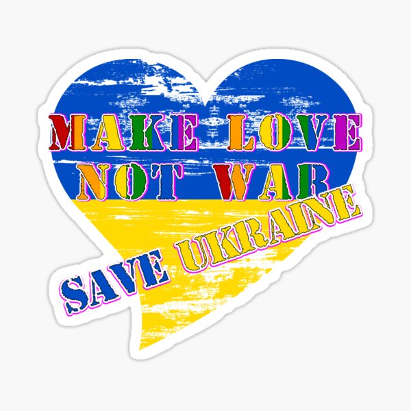 "Make Love Not WAr" Sticker by QueerNations | Redbubble