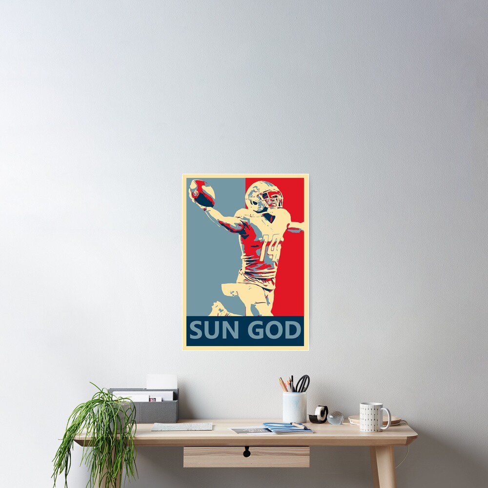 "Amon-Ra St. Brown Lions Sun God Campaign" Poster for Sale by ...