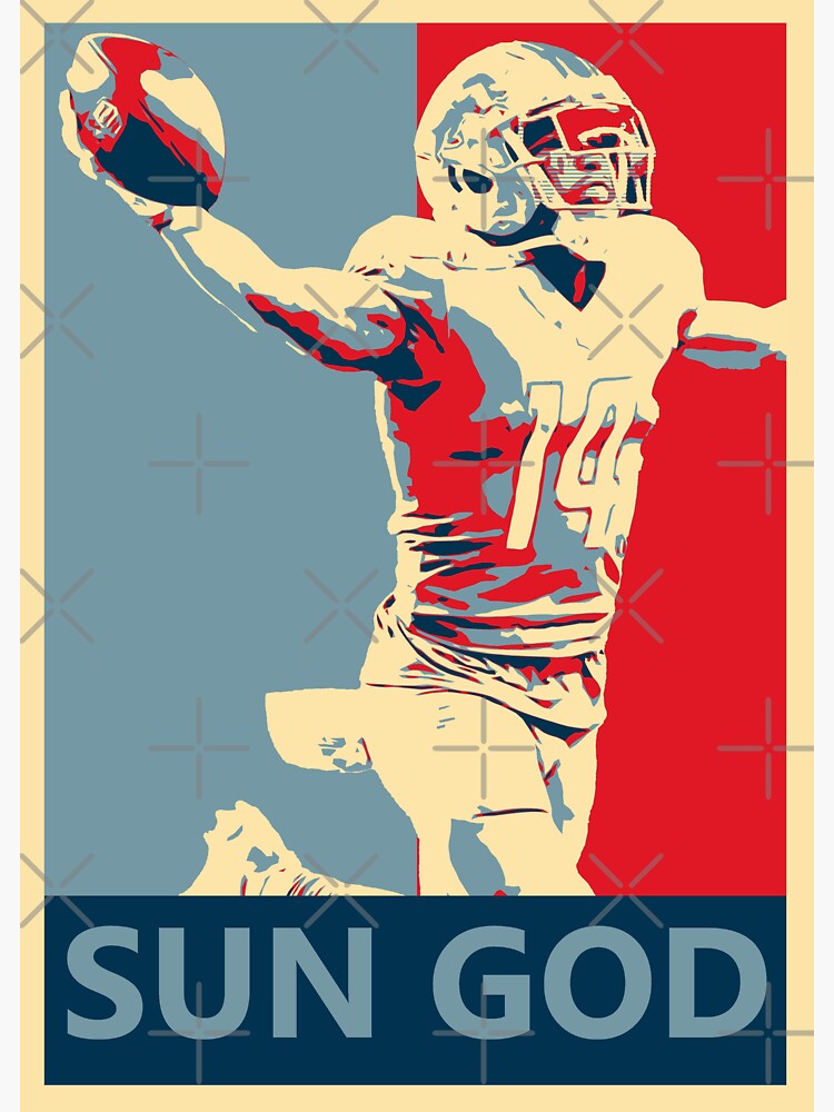 "Amon-Ra St. Brown Lions Sun God Campaign" Sticker for Sale by ...