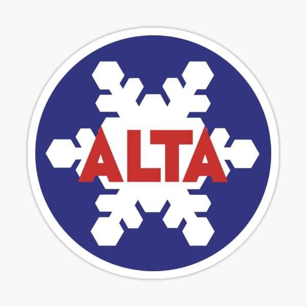 "alta logo" Sticker for Sale by venussianshop | Redbubble
