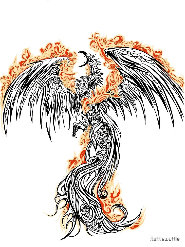 "Phoenix Rising" Framed Art Print for Sale by flafflewaffle | Redbubble