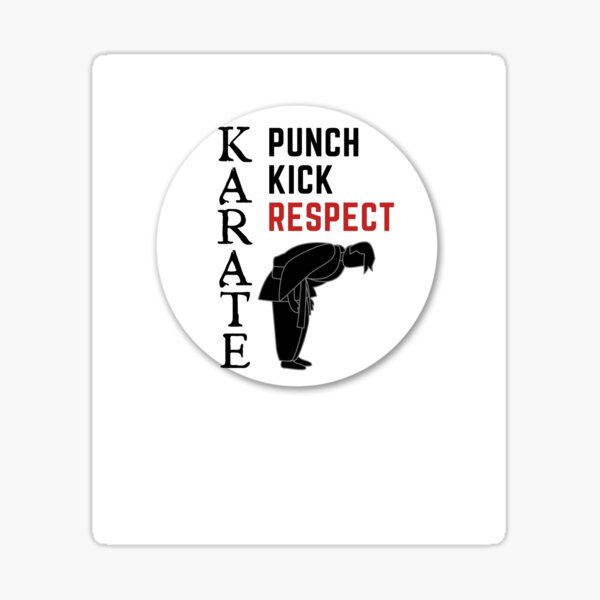 "Karate and respect " Sticker by Sahar5alahmad | Redbubble