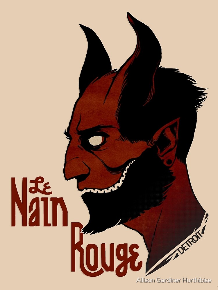 "Le Nain Rouge" Art Print by Rougaroux | Redbubble