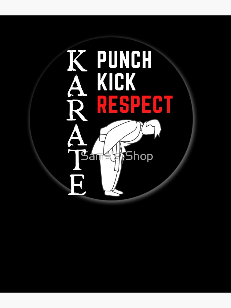 "Karate and respect " Sticker by Sahar5alahmad | Redbubble