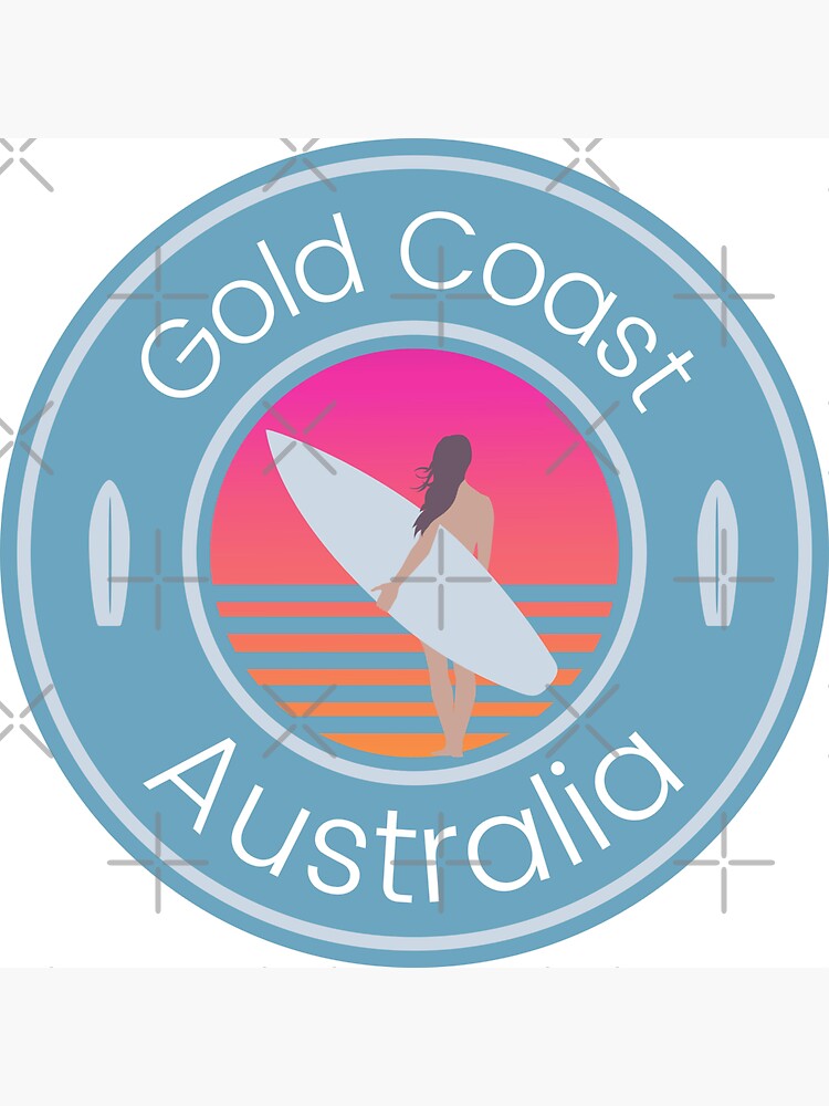 "Gold Coast Australia" Sticker for Sale by Zaprinda | Redbubble
