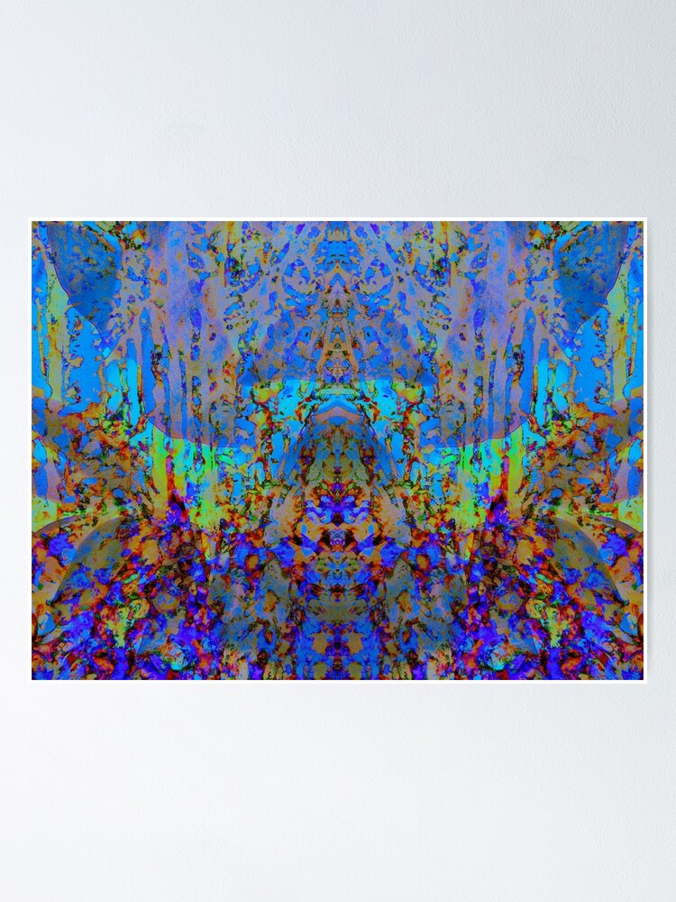 "Blue Zone Abstract expressionist Gamer science fiction art work ...