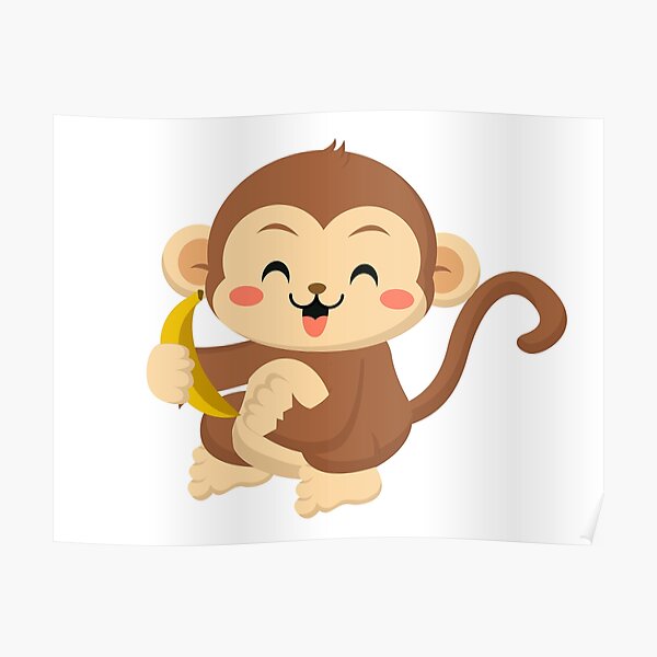 "Smilling Monkey Soo" Poster for Sale by Malterego | Redbubble