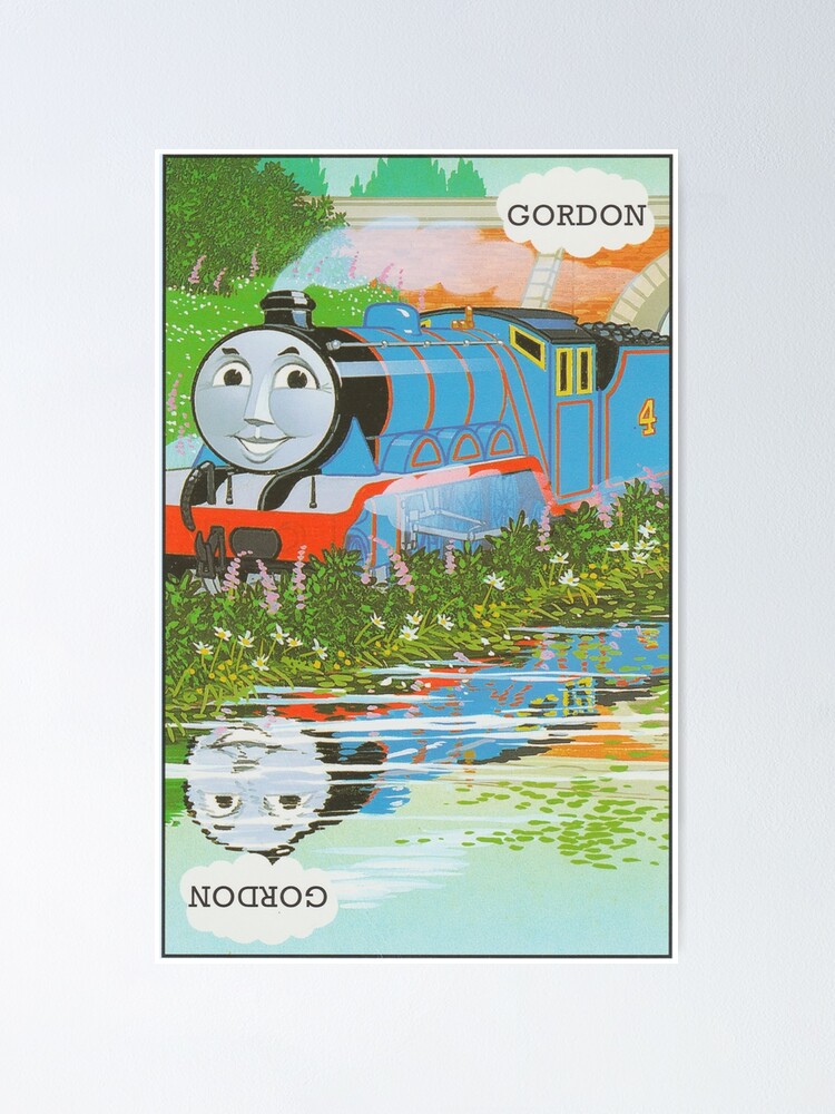 "Gordon the Big Engine Vintage Card" Poster for Sale by sleepyhenry ...