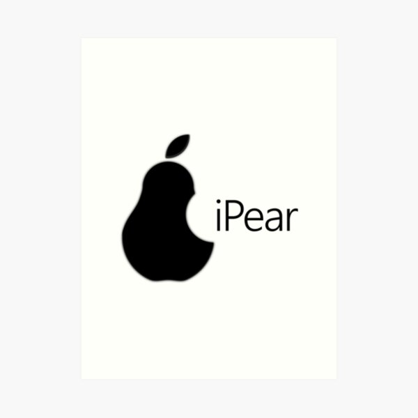 "iPair funny apple iPhone parody" Art Print for Sale by blackcatprints ...