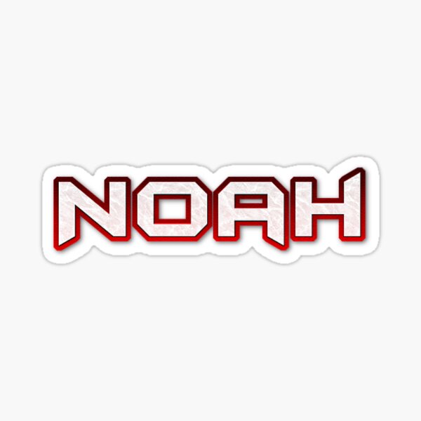 "Noah a biblical name.- Noah" Sticker by Miami-Merchant | Redbubble