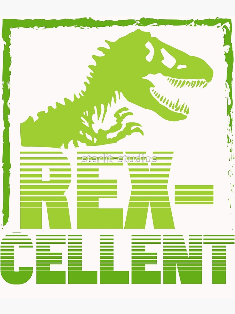 "Rex-Cellent SVG Dinosaurs" Poster for Sale by starlit-studios | Redbubble