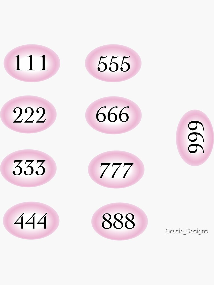 "Angel Number Sticker Pack " Sticker by BeEp21 | Redbubble