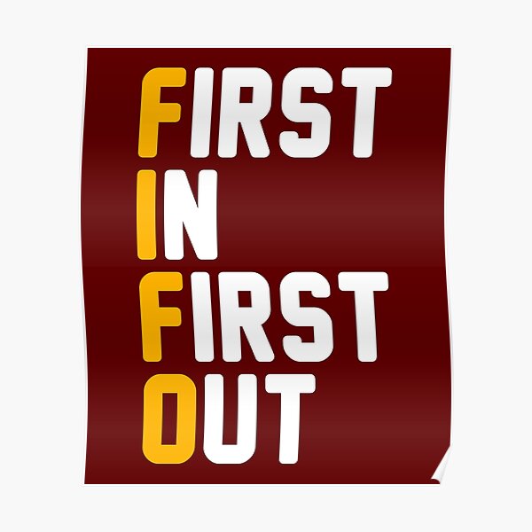 "FIFO (Inventory Accounting): first in first out" Poster for Sale by ...