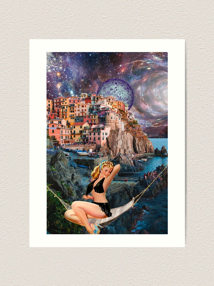 "vintage retro collage surrealist art" Art Print for Sale by ...