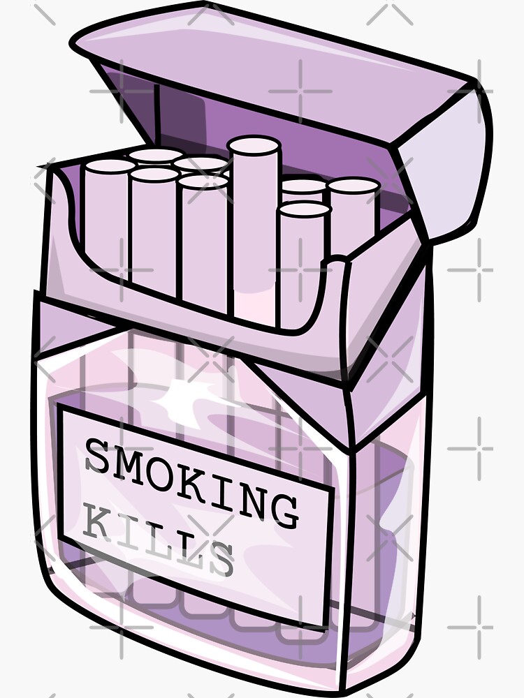 "Aesthetic Cigarette Pack l smoking" Sticker by Bossin | Redbubble