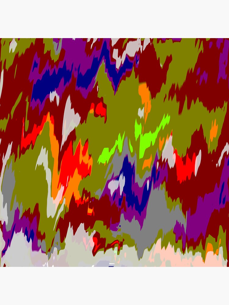 "Abstract Camo Art D714" Sticker by SelfUpgrade | Redbubble