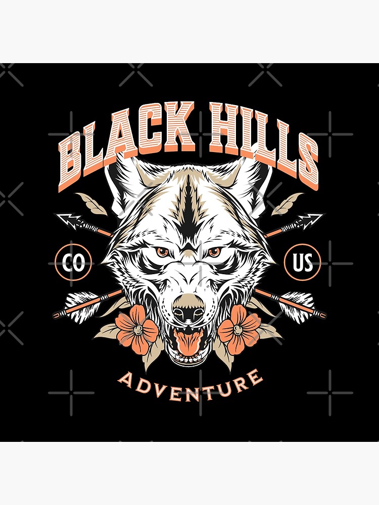 "Wolf Head Badlands Great Plains Vintage South Black Hills Dakota ...