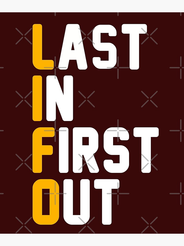 "LIFO (Inventory Accounting): last in first out" Poster for Sale by ...