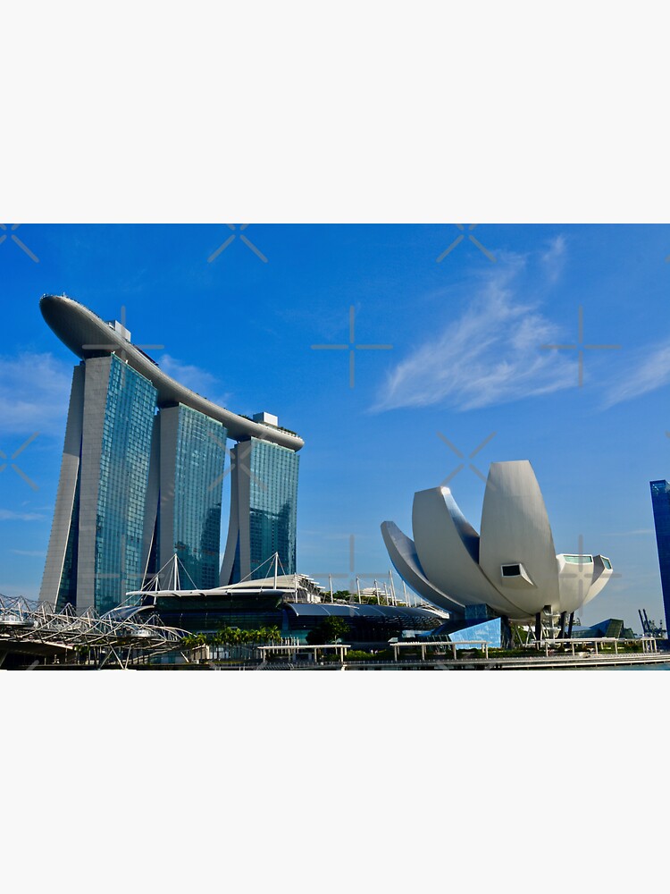 "Marina Bay Sands Singapore " Sticker by ArtByIlda | Redbubble