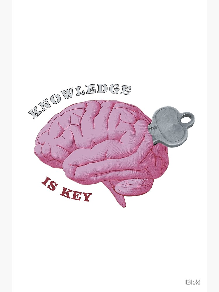 "Knowledge Is Key" Poster for Sale by l3leki | Redbubble