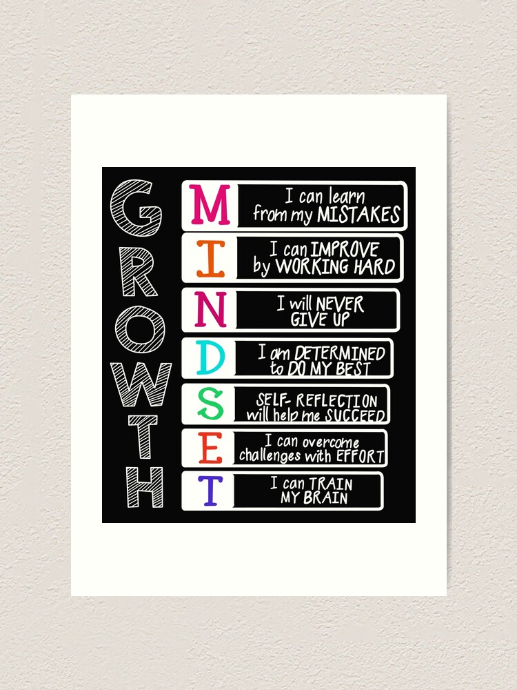 "Growth Mindset" Art Print for Sale by PhyllisHill | Redbubble