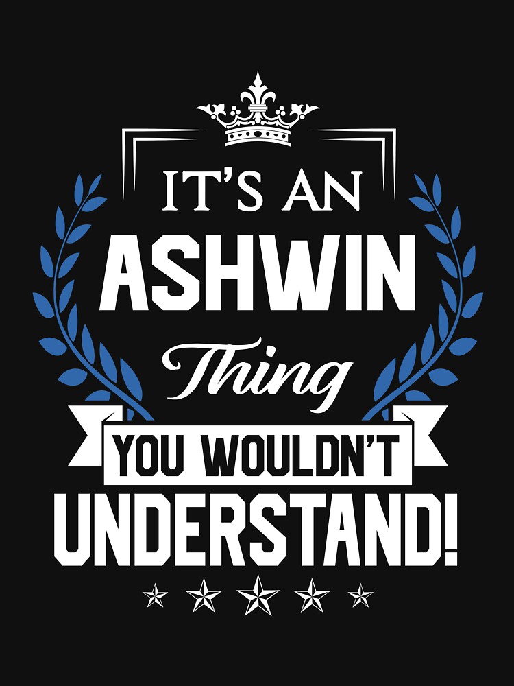 Ashwin Name Logo