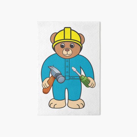 Lámina rígida «Grizzly Bear Construction, Grizzly Bear John Bear is working on the construction ...