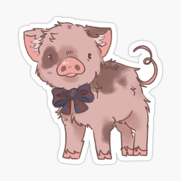 "Baby piglet" Sticker for Sale by Kayspnart | Redbubble