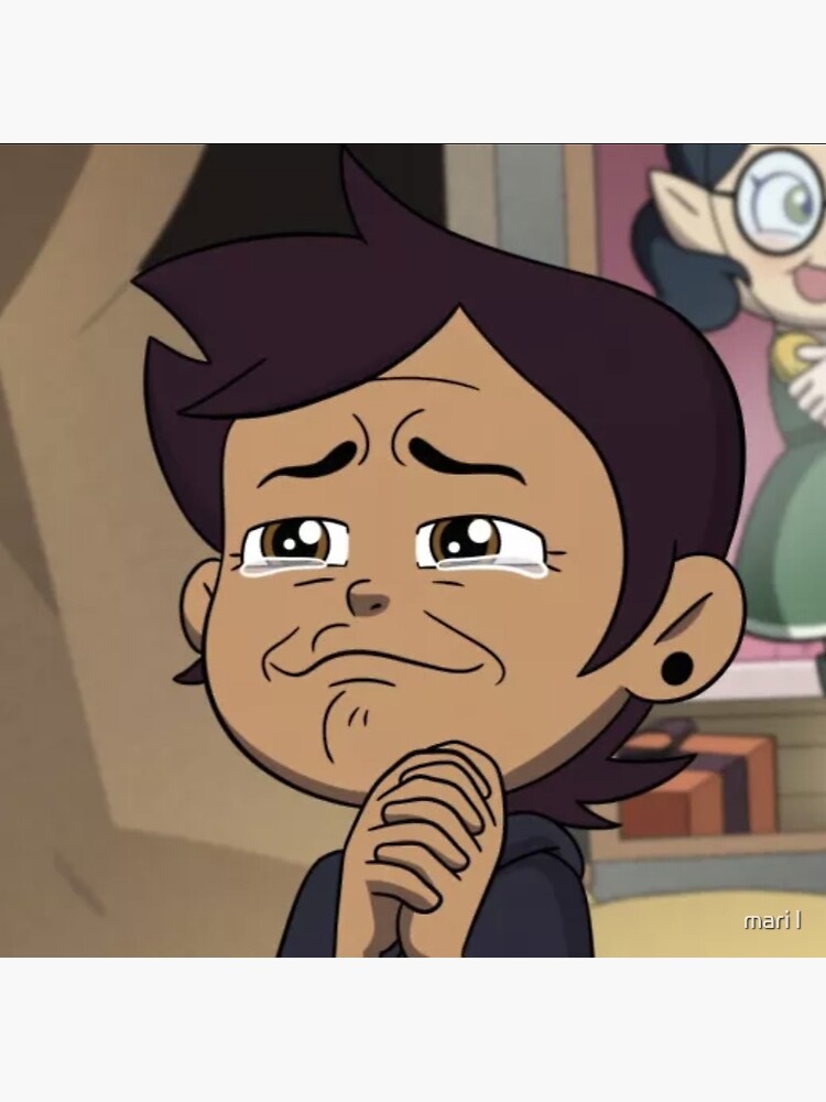 "Luz Noceda Crying Meme" Sticker by Skskscrunchiess | Redbubble