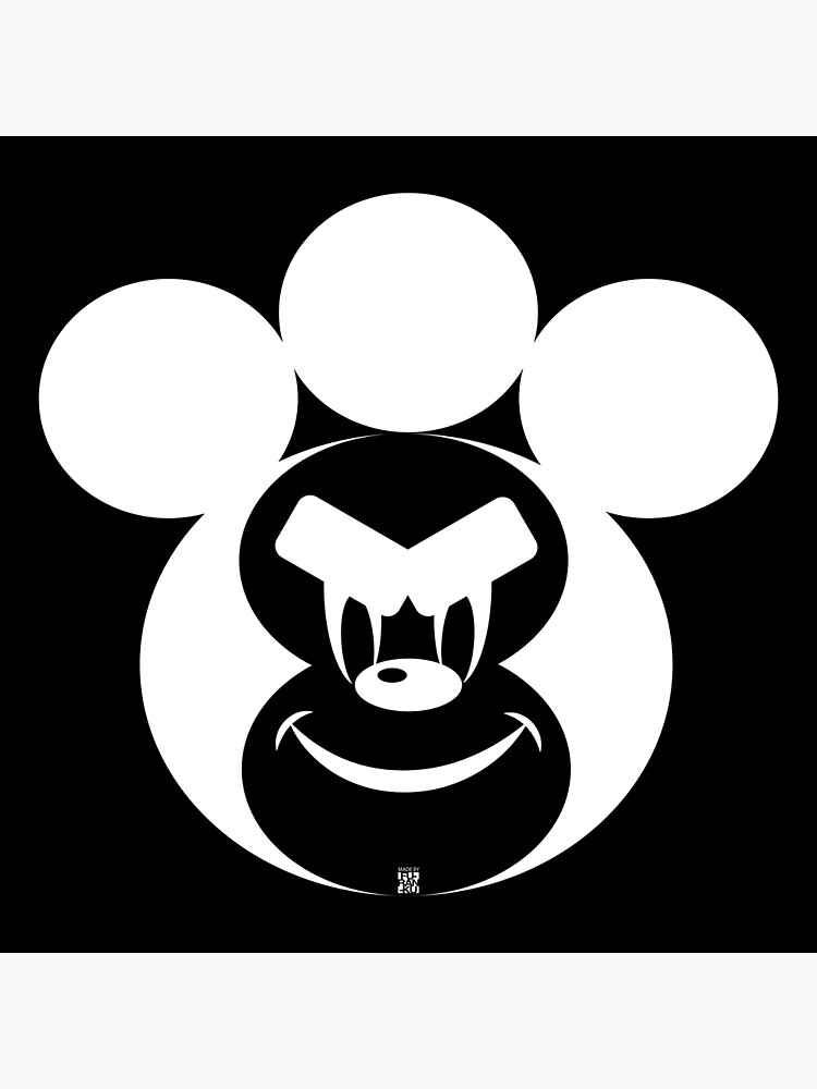 "Sly Mouse Graphic Character Face (White)" Poster for Sale by ...