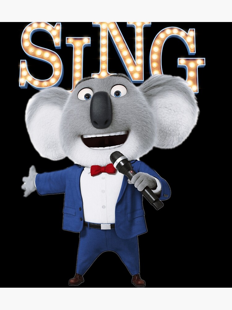 "Buster Moon From Sing Movie Sticker" Photographic Print for Sale by ...
