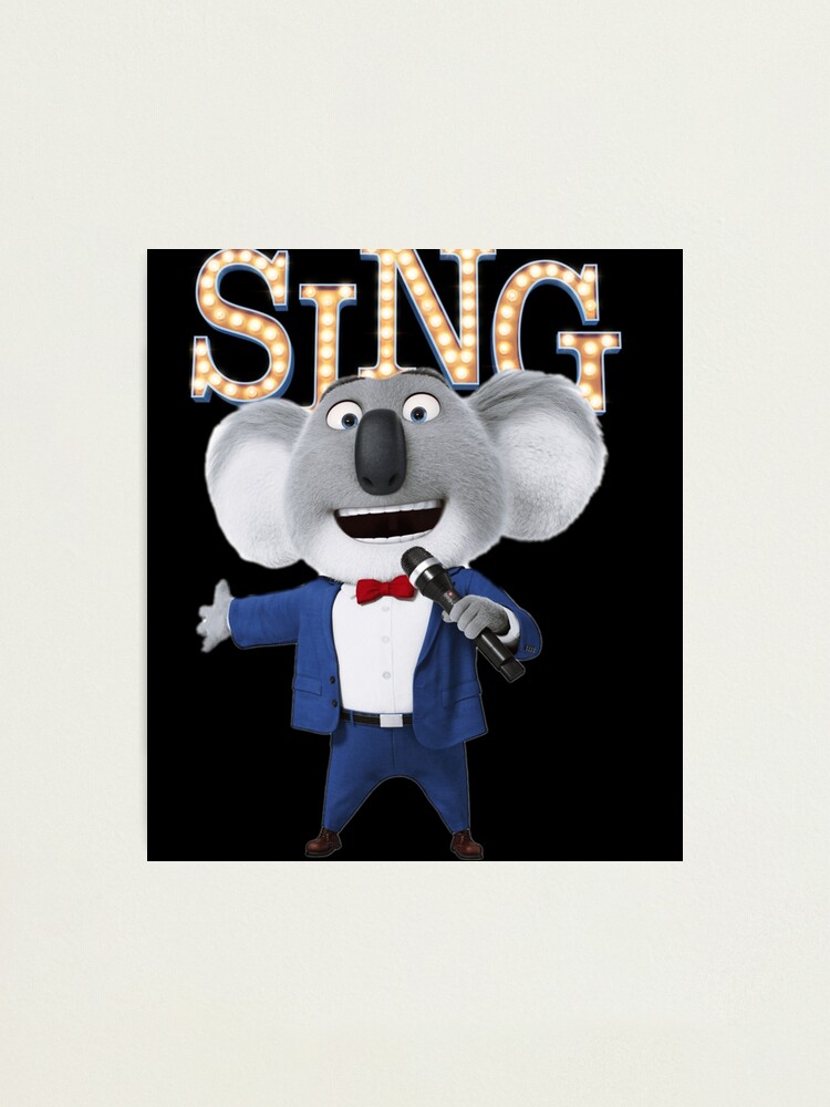"Buster Moon From Sing Movie Sticker" Photographic Print for Sale by ...