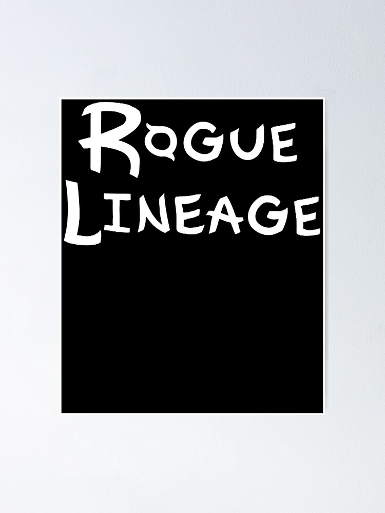 "Rogue Lineage Logo Essential" Poster for Sale by CalderMccoy | Redbubble