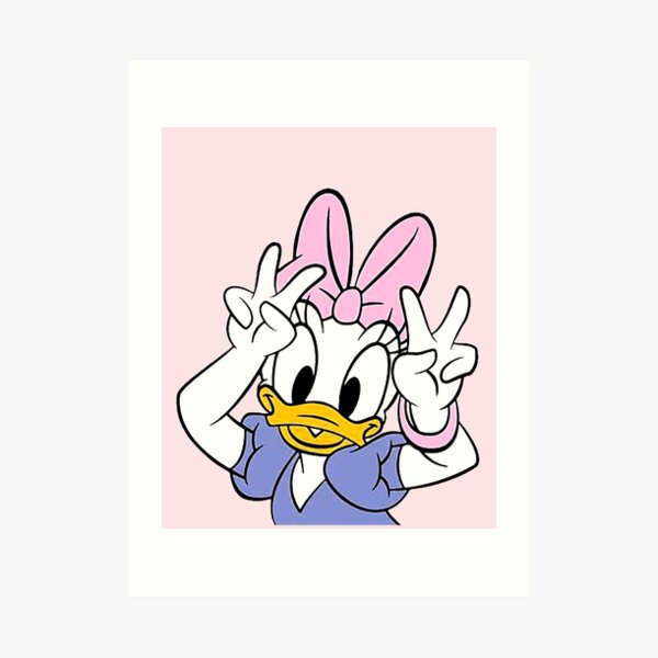 "Daisy Duck Say Hi Cute" Art Print for Sale by DonaldUS | Redbubble