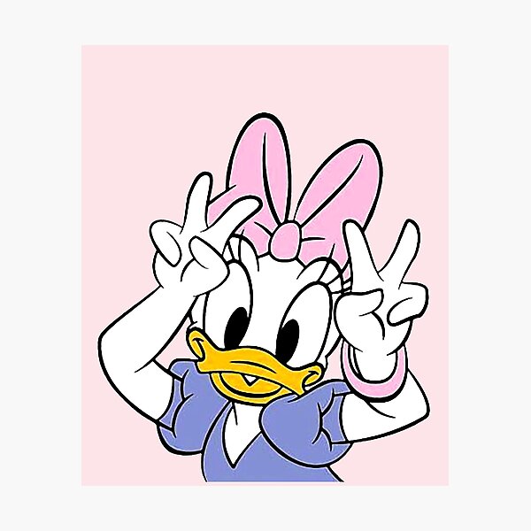 "Daisy Duck Say Hi Cute" Photographic Print for Sale by DonaldUS ...