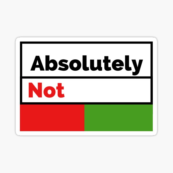 "pti imran khan absolutely not" Sticker for Sale by CustomTeesCo ...