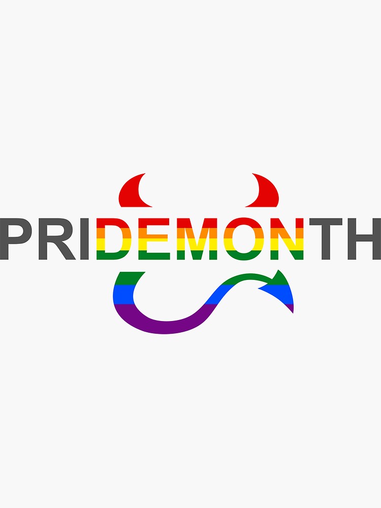 "Rainbow PRI DE MONTH" Sticker by TheCatHive | Redbubble