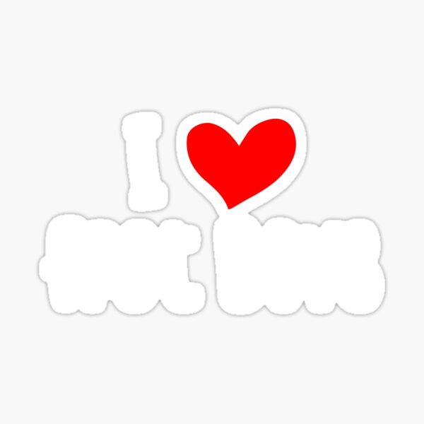 "I Love Frat Boys - Frat Boy - College Lifestyle" Sticker by Wazzy-art ...