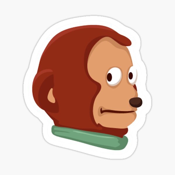 "Awkward Monkey Puppet Meme s Sticker" Sticker for Sale by ...