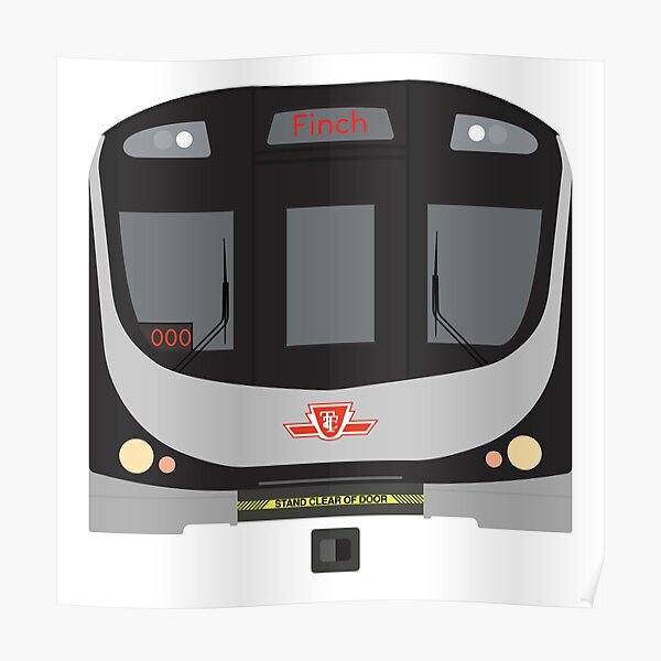 "TTC Toronto Rocket Subway Train" Poster for Sale by CVMakhijani ...