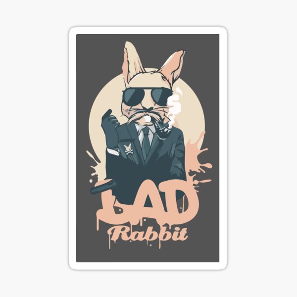 "bad Rabbit" Sticker for Sale by zuhair17 | Redbubble