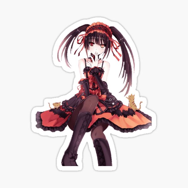 "Kurumi tokisaki" Sticker by Animearagon | Redbubble