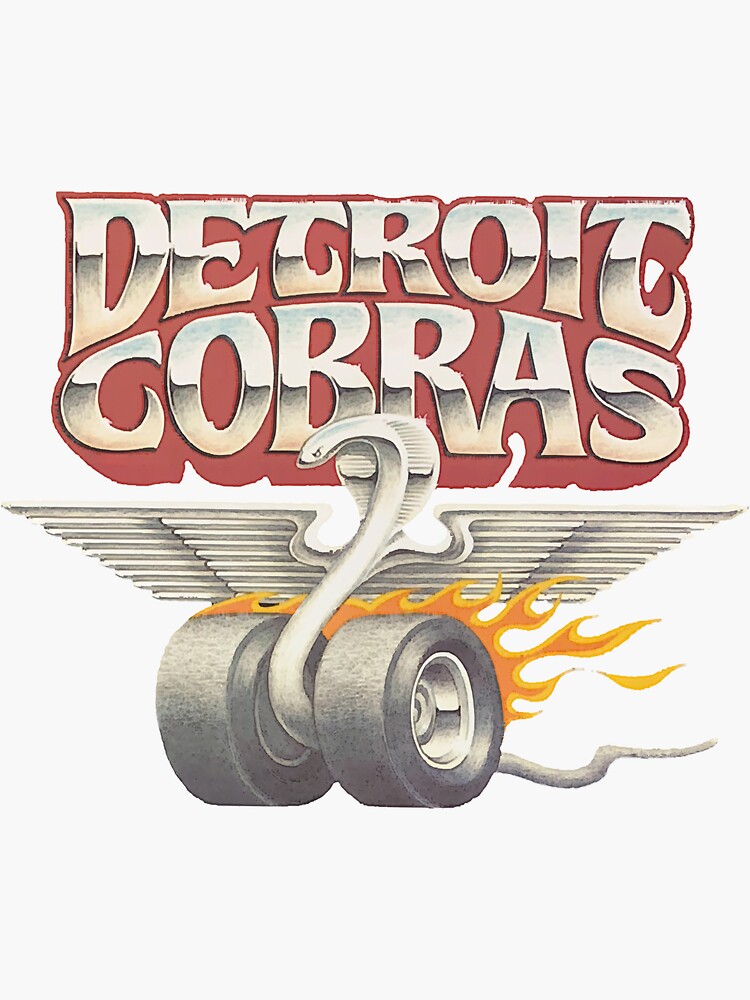 "Detroit Cobras" Sticker by TraciLee69 | Redbubble