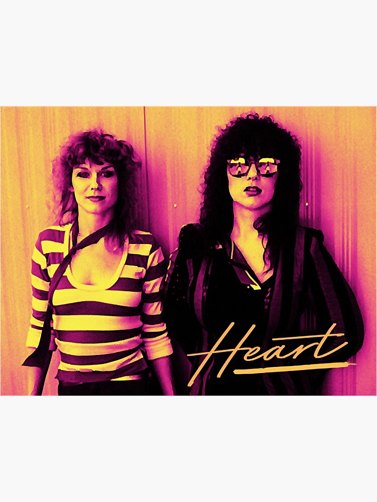 "Heart band 80s aesthetic" Sticker for Sale by WadeEvan55 | Redbubble